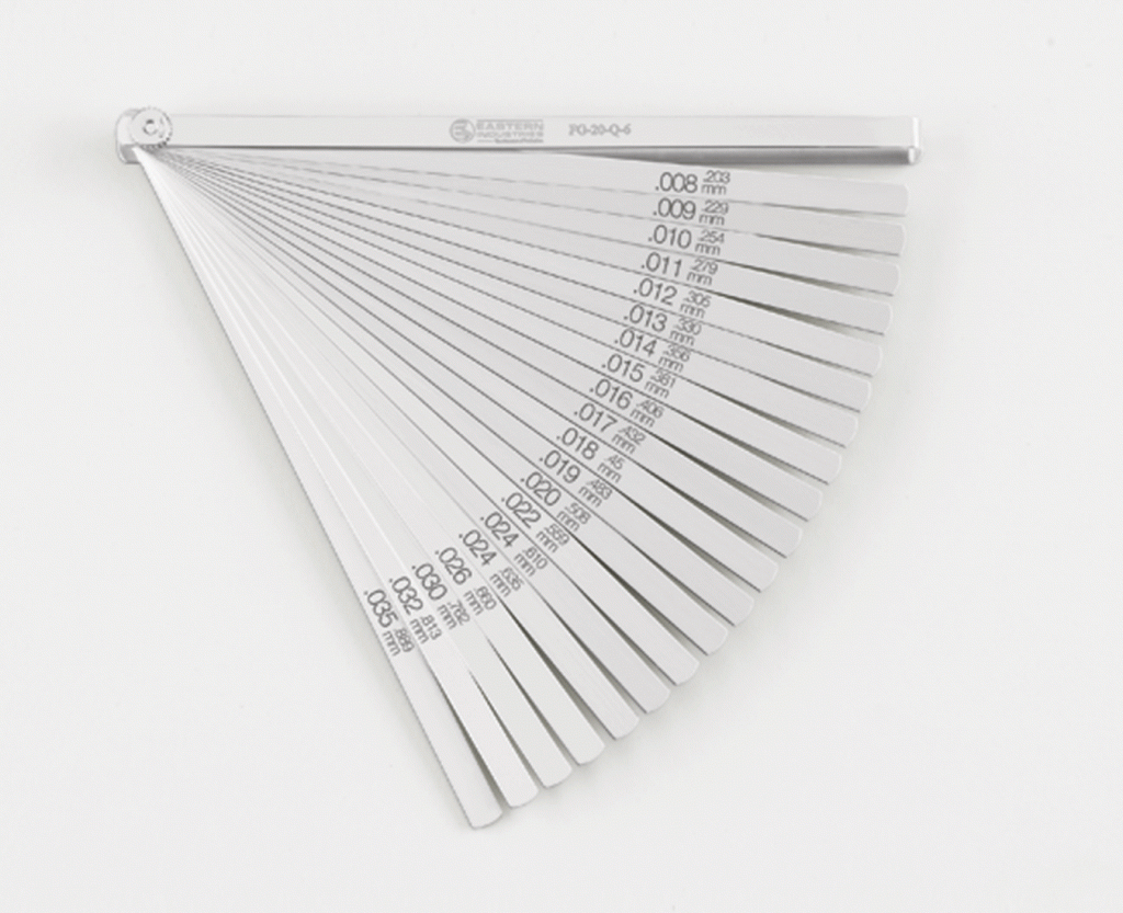 Feeler Gauge sets in Standard US Inch Sizes