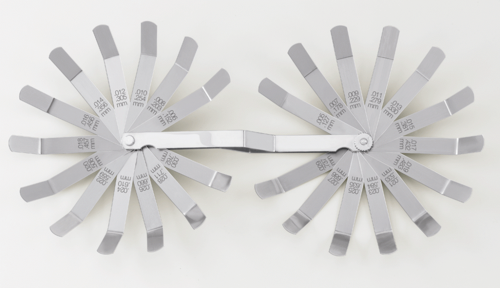 Feeler Gauge sets in Standard US Inch Sizes